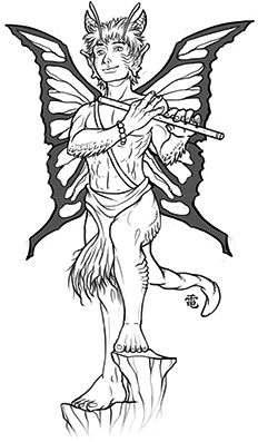 Half-Faerie Dragon Artwork – Jon Brazer Enterprises