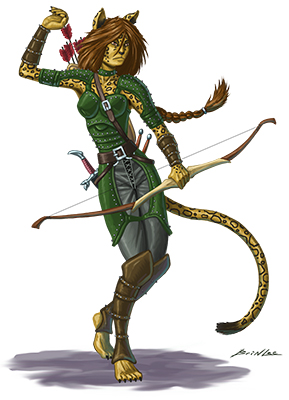 Pathfinder: Catfolk Artwork – Jon Brazer Enterprises
